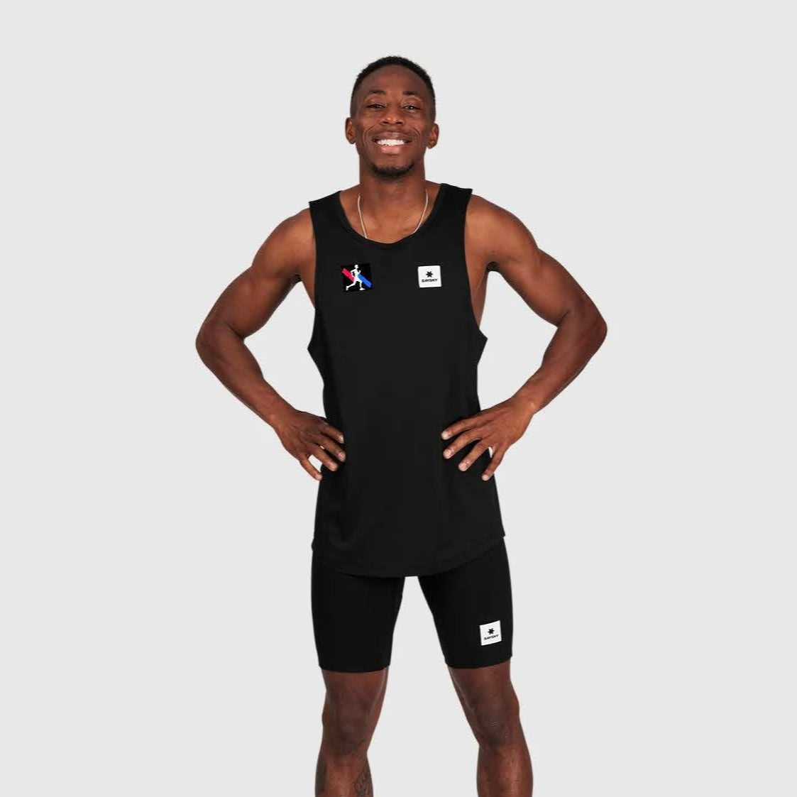 COMBAT SINGLET | BLACK - BML X SAYSKY – ActSporty